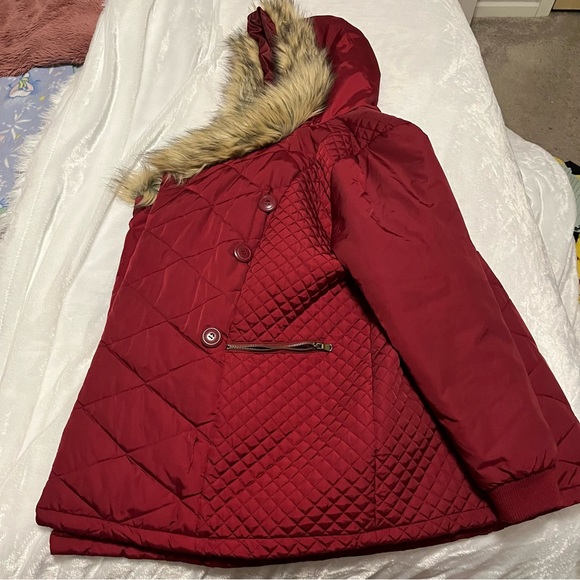 A&I | Jackets & Coats | Plus Size Ai Quilted Burgundy Winter Coat Ski ...